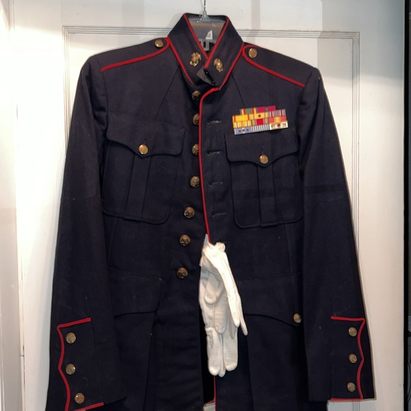 usmc | Jackets & Coats | Vintage Usmc Wool Dress Uniform Coat Jacket ...